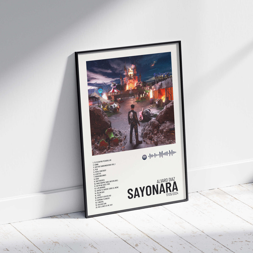 SAYONARA - Poster digital Alvaro Diaz – Urban Sound Prints