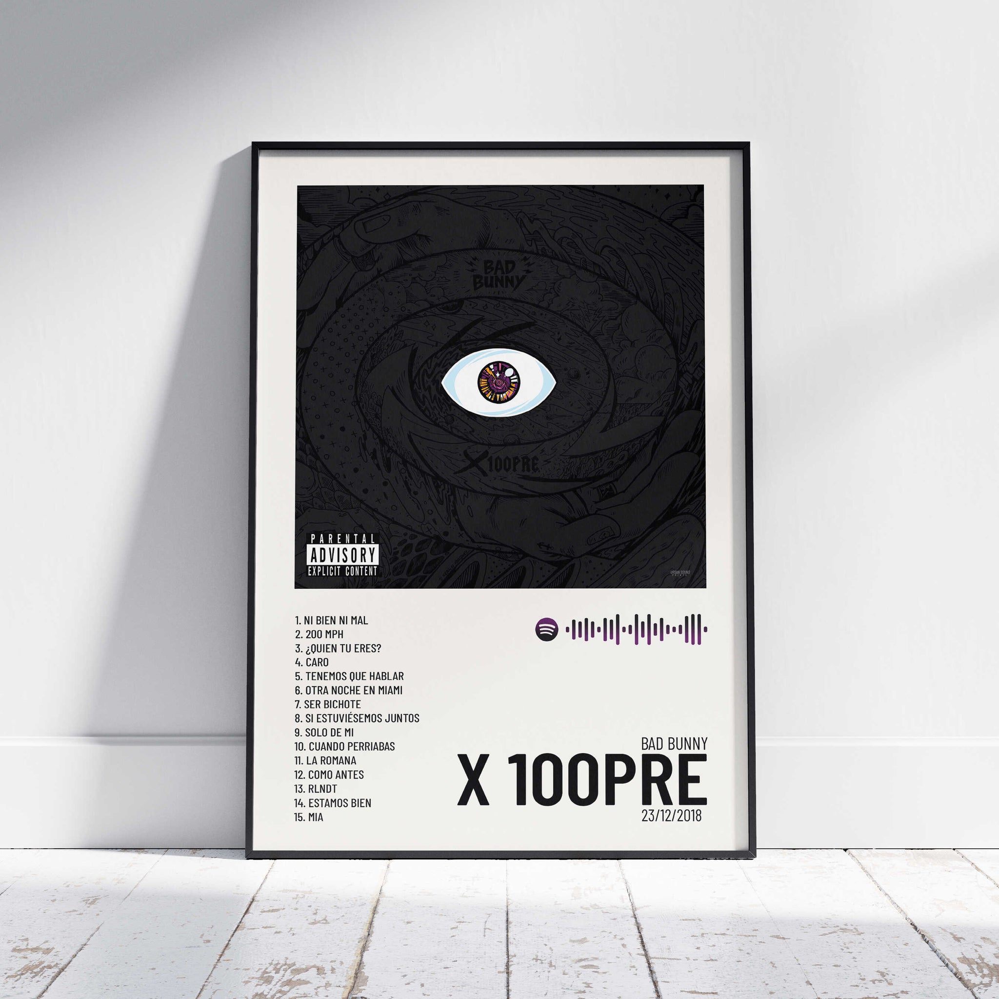 X 100PRE - Poster digital Bad Bunny – Urban Sound Prints