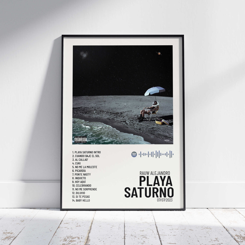 PLAYA SATURNO - Poster digital Rauw Alejandro – Urban Sound Prints
