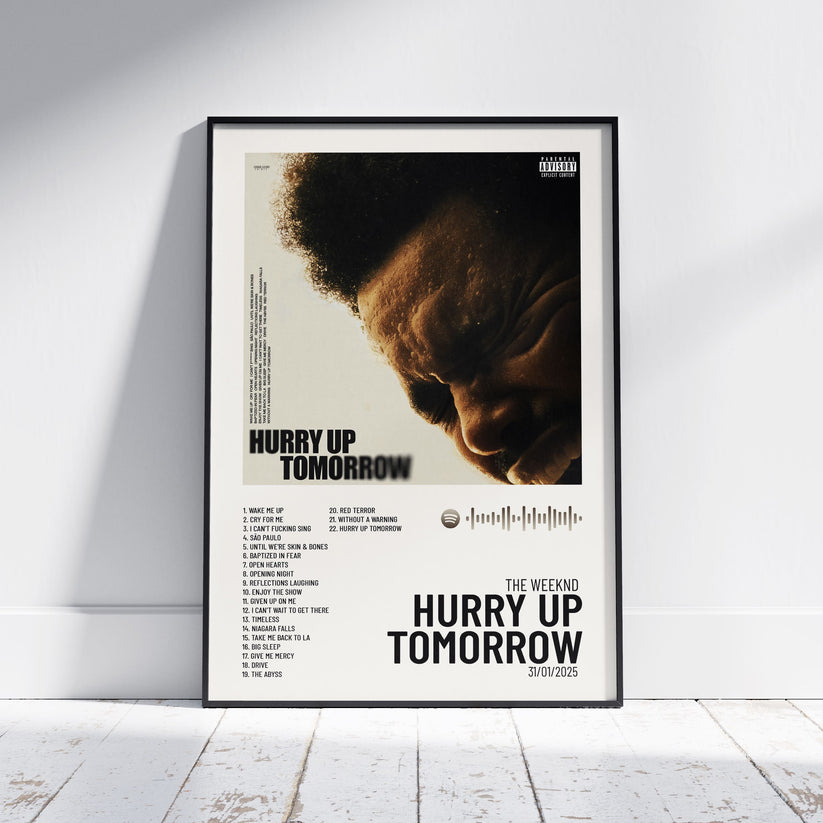 Hurry Up Tomorrow - Poster digital álbum The Weeknd – Urban Sound Prints