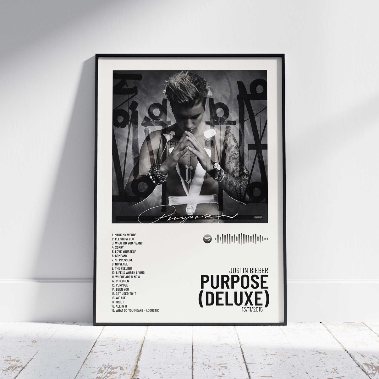 Purpose (Deluxe) - Poster digital álbum Justin Bieber – Urban Sound Prints