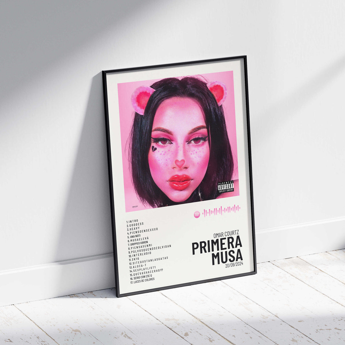 PRIMERA MUSA - Poster digital álbum Omar Courtz – Urban Sound Prints