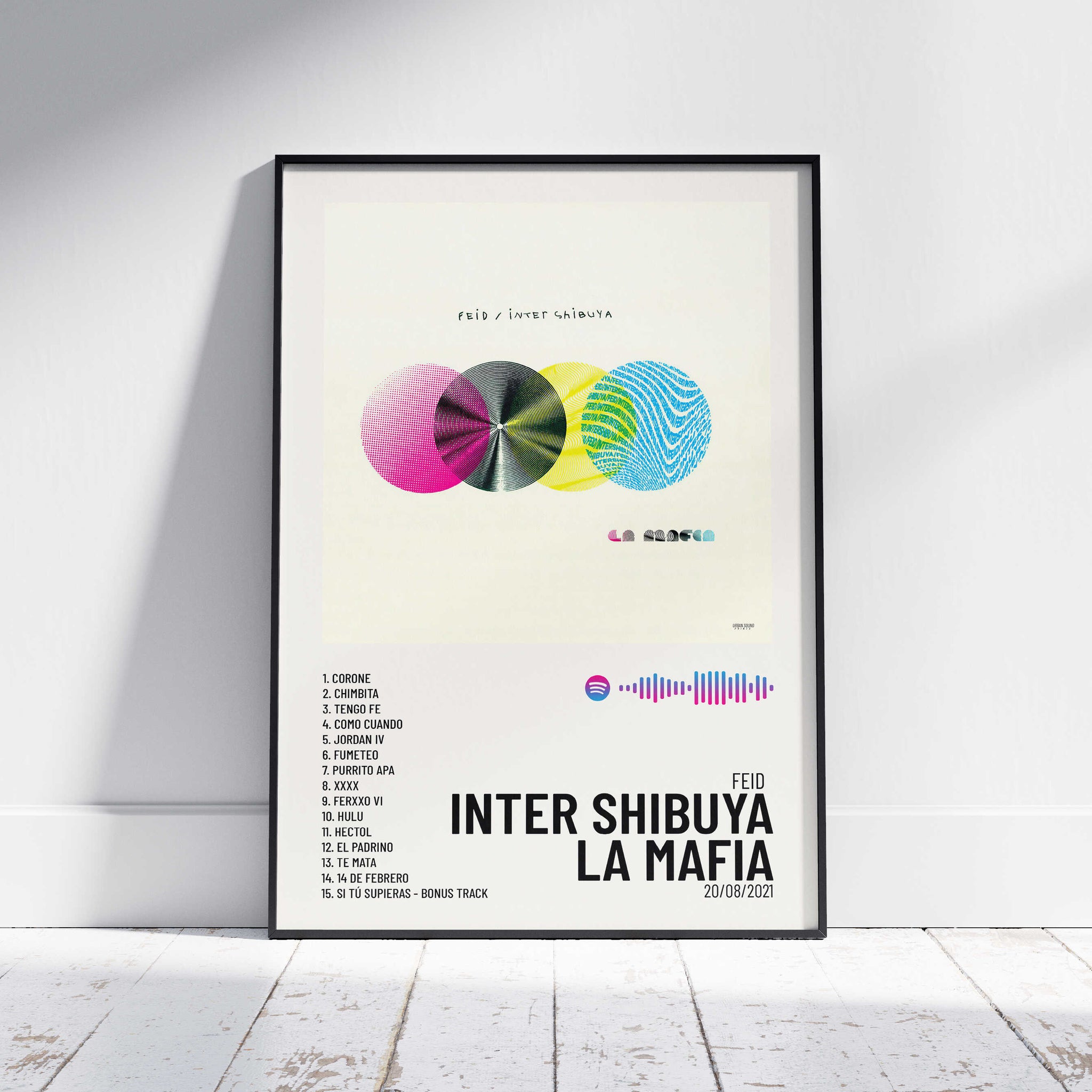 Inter Shibuya - La Mafia Poster digital Feid – Urban Sound Prints