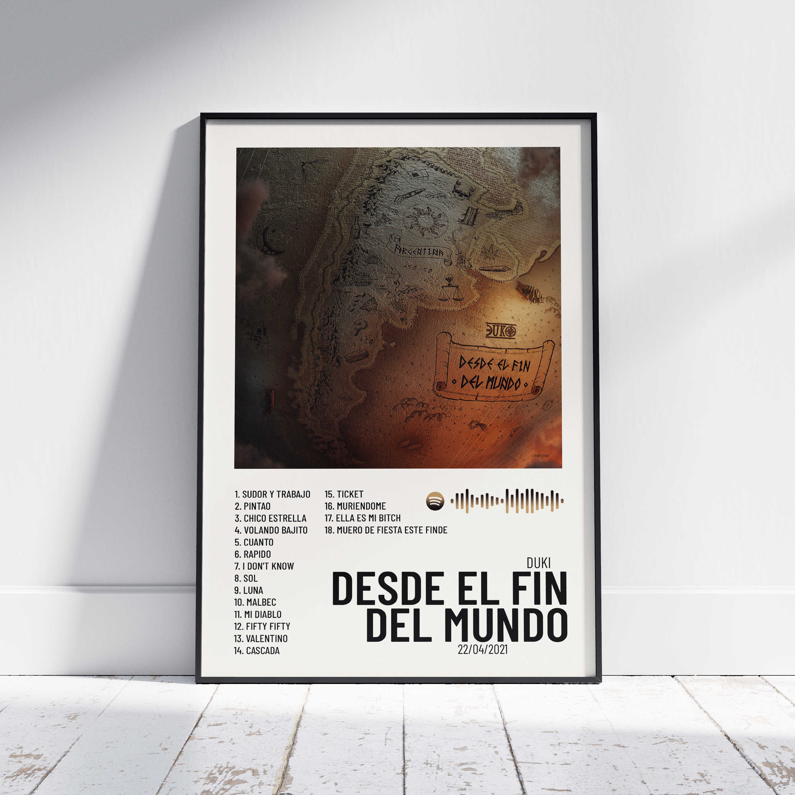 Desde el Fin del Mundo - Poster digital Duki – Urban Sound Prints