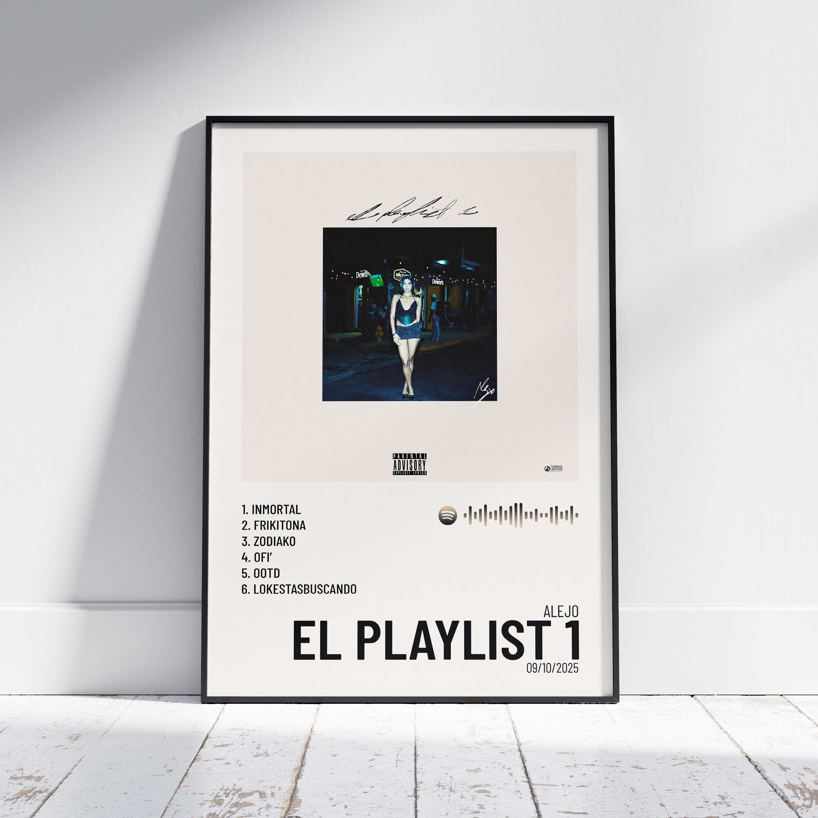 EL PLAYLIST 1 - Poster digital EP Alejo – Urban Sound Prints