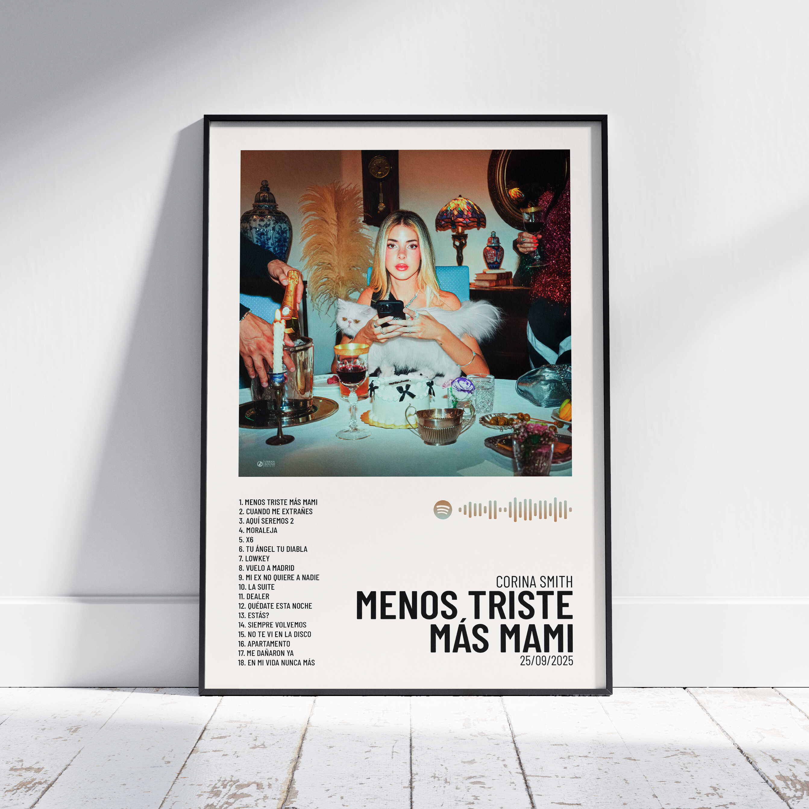 Menos triste más mami - Poster digital álbum Corina Smith – Urban Sound ...