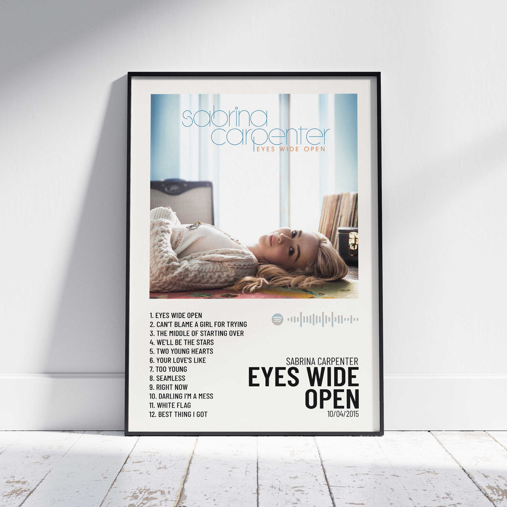 Eyes Wide Open - Poster digital álbum Sabrina Carpenter – Urban Sound ...