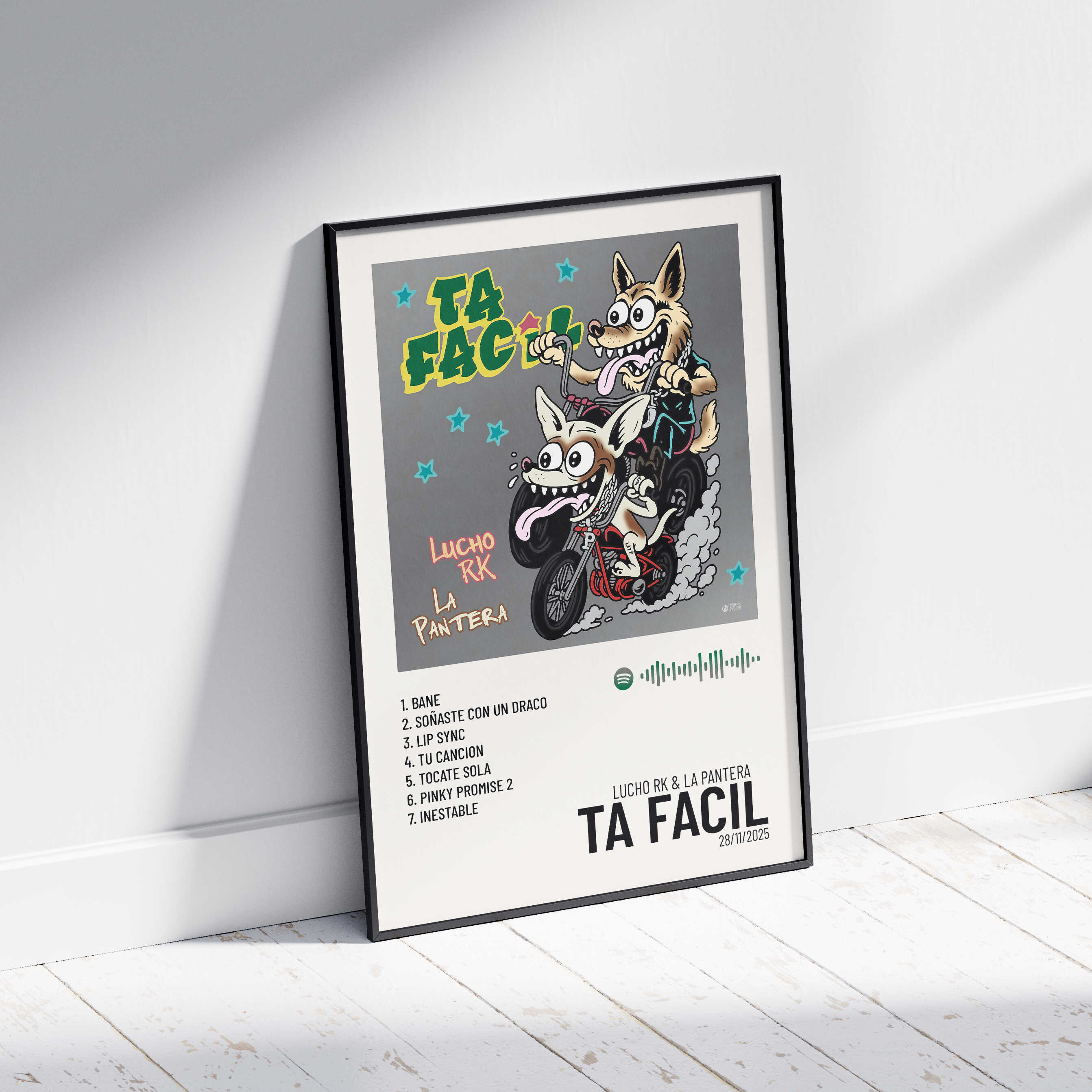 TA FACIL - Poster digital EP Lucho RK y La Pantera – Urban Sound Prints
