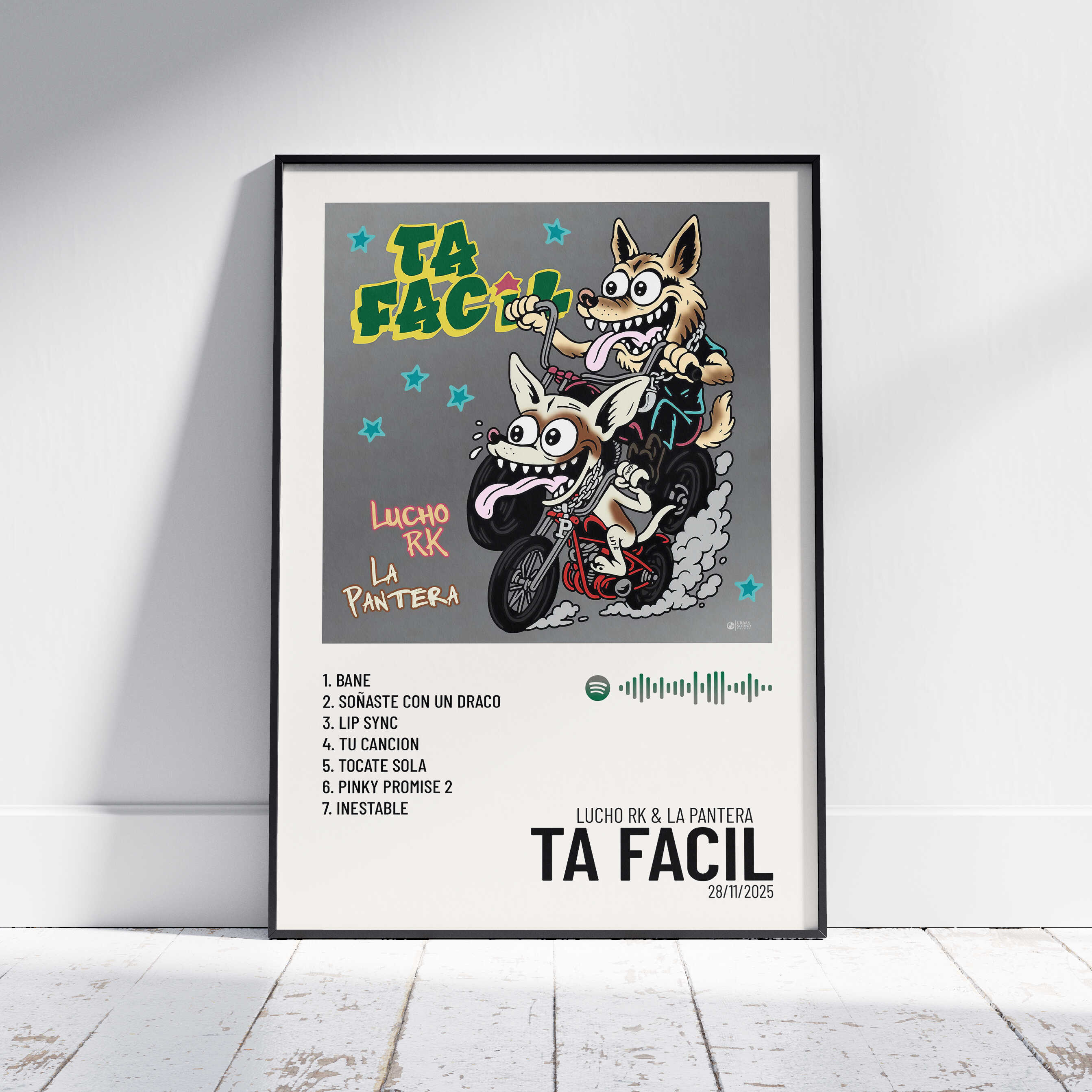 TA FACIL - Poster digital EP Lucho RK y La Pantera – Urban Sound Prints