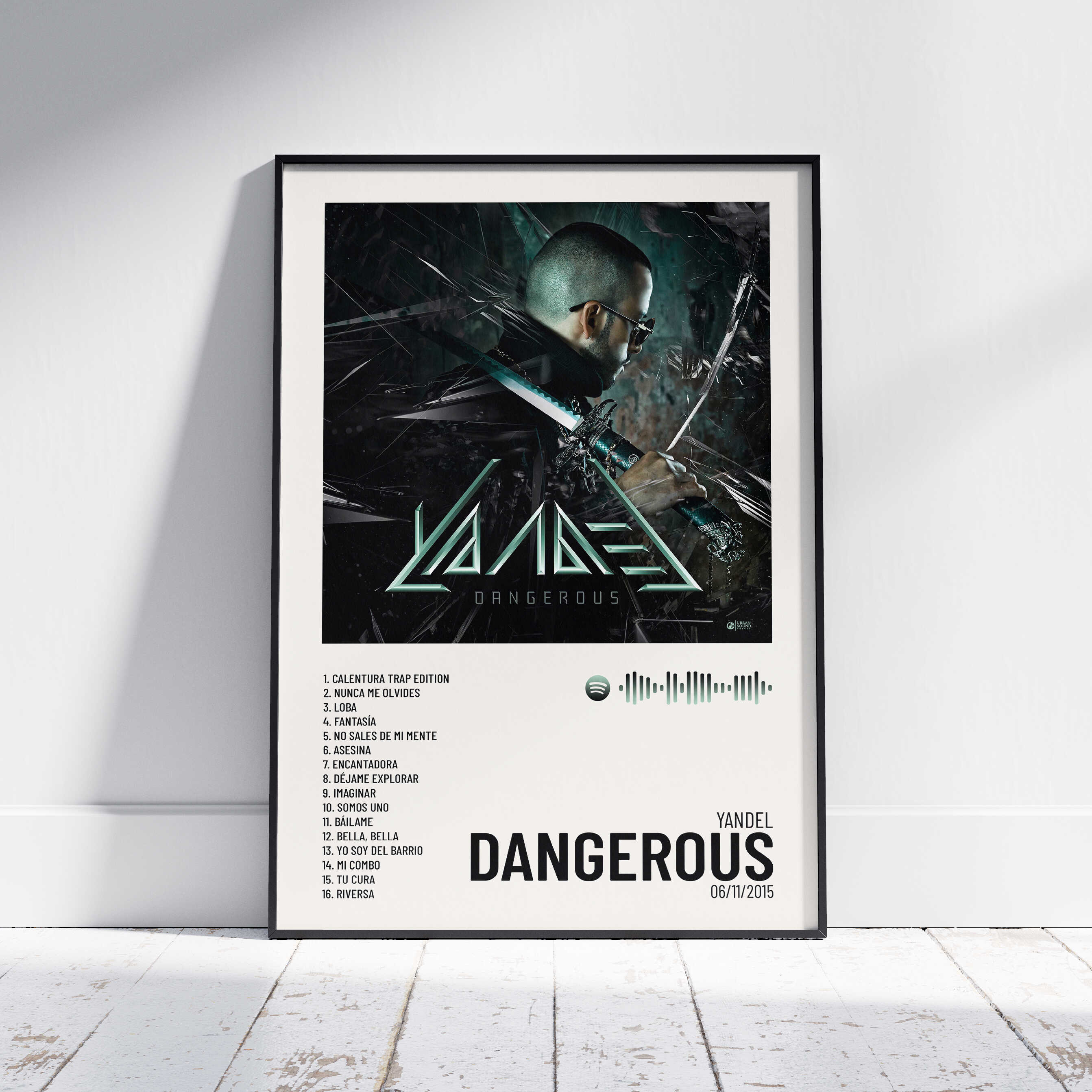 Dangerous - Poster digital álbum Yandel – Urban Sound Prints