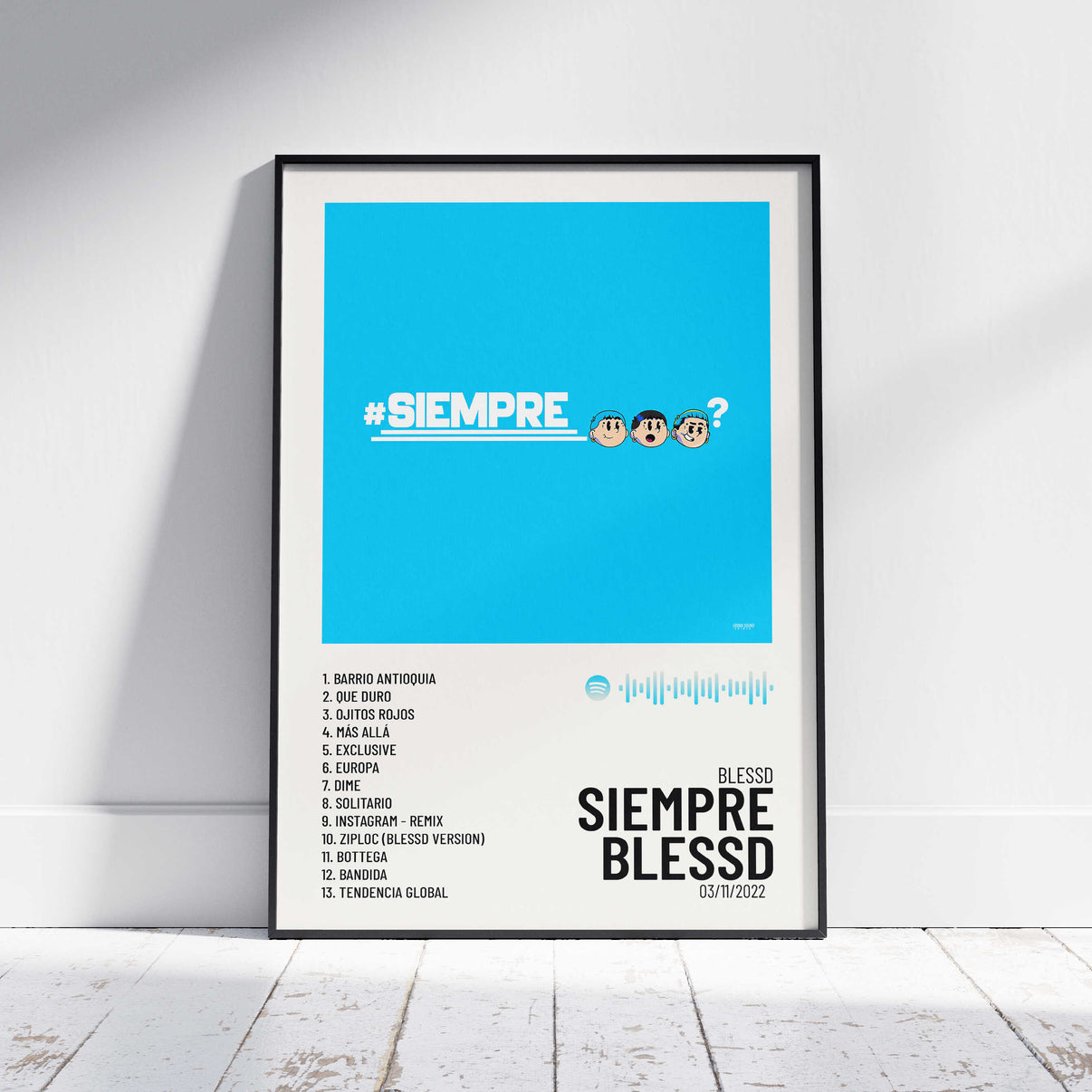 Siempre Blessd - Poster digital Blessd – Urban Sound Prints